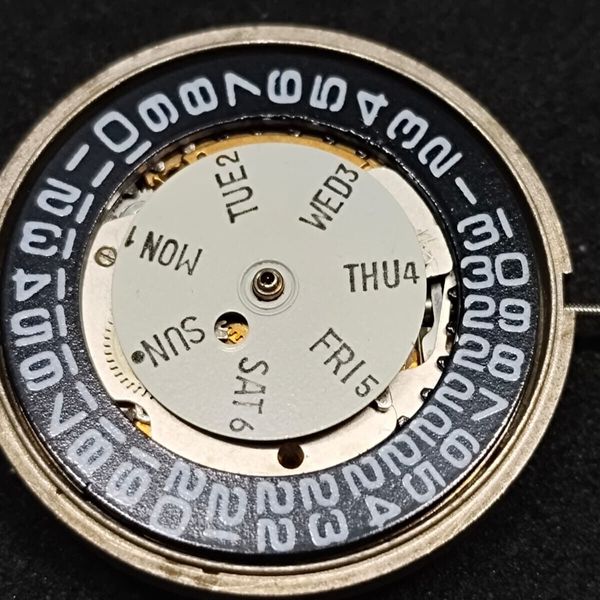 ENICAR AUTOMATIC MOVEMENT CAL NO.167 CROWN AT-3 O'CLOCK DAY/DATE ON-3 B ...