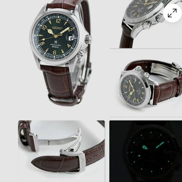 Seiko Luxe SPB121 Alpinist 1959 Reinterpretation Watch Green Dial Made ...