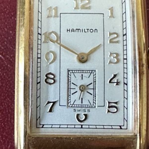 Hamilton Ardmore #6080 Limited Edition Men’s Tank Gold Watch + Original ...