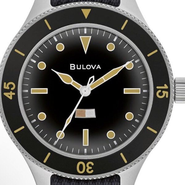 Bulova Archive Mil-Ships-W-2181 Automatic Black Dial Men's Watch 98A266 ...