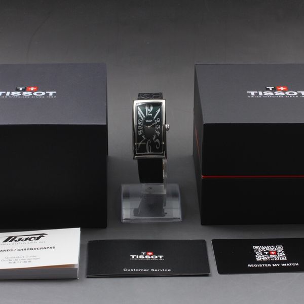 TISSOT Heritage T117509A Dark Green Dial Banana Quartz Mens Watch From ...