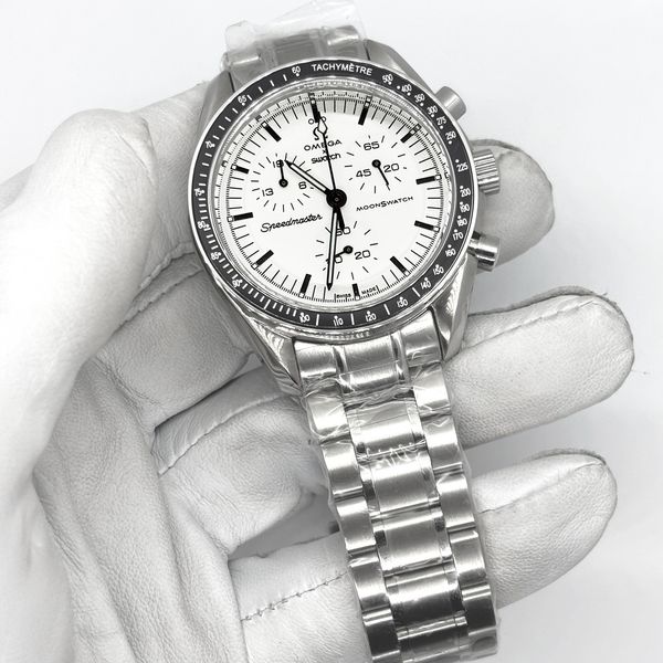Stainless Steel Case - Omega x Swatch MoonSwatch MOD - 1965 Edition ...
