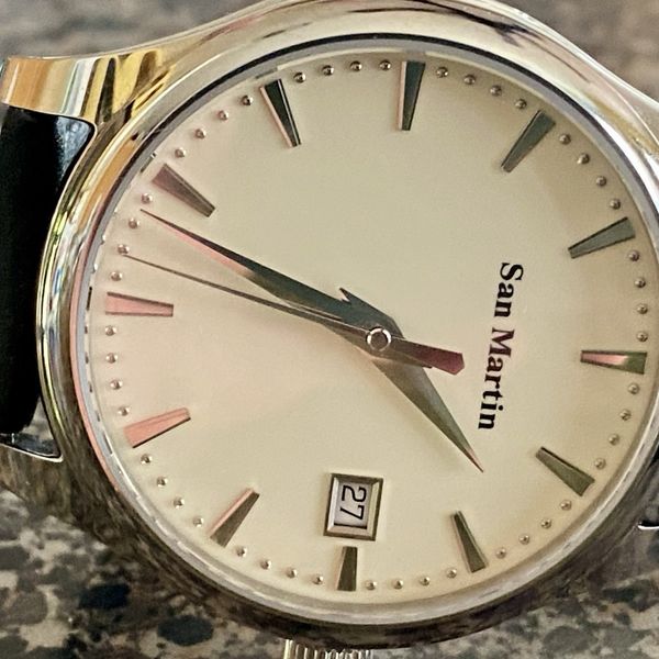 San Martin Men's Luxury Dress Watch Stainless Steel, 38mm | WatchCharts ...