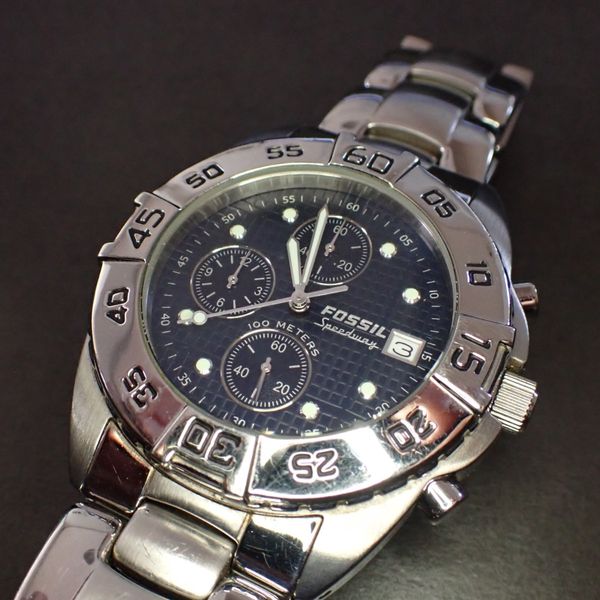 Mens Fossil Speedway Watch with Steel Wrist Band | WatchCharts Marketplace