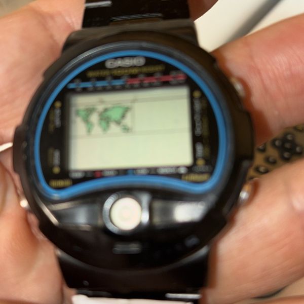 VINTAGE CASIO TS-100 [815] World Time Thermometer Digital Watch PARTS ...