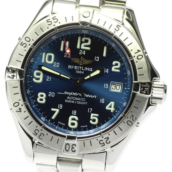 [BREITLING] Bright Ring Super Ocean Date A17340 Automatic Men's [Used ...