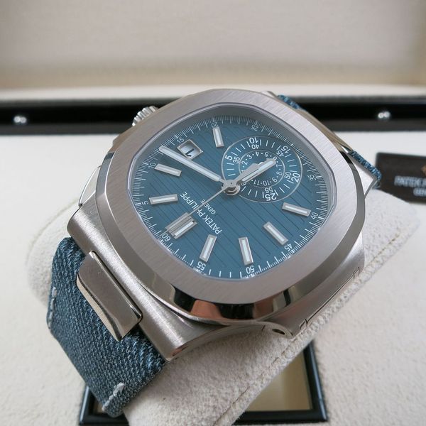 Fs: PATEK PHILIPPE NAUTILUS 5980G DENIM COMPLETE | WatchCharts Marketplace