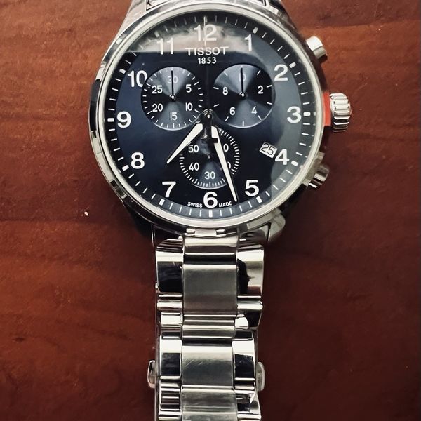 MENâ S TISSOT CHRONOGRAPH WATCH â ¦BLUE FACE | WatchCharts Marketplace