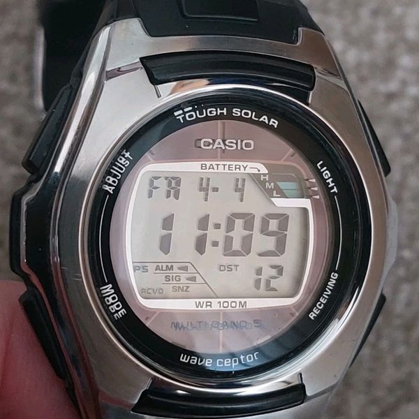 Casio Tough Solar Wave Ceptor Multiband 5 Casio WV-M120 Chronograph ...