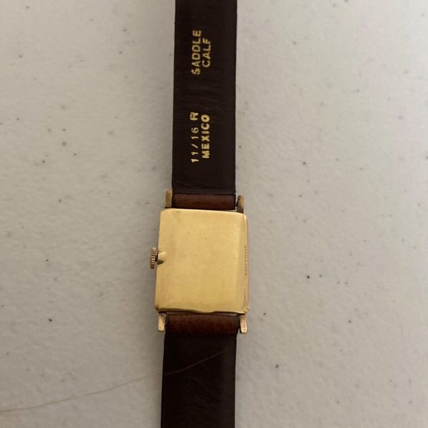 Lord Elgin Watch 14k gold watch Square vintage from 1940s working well ...