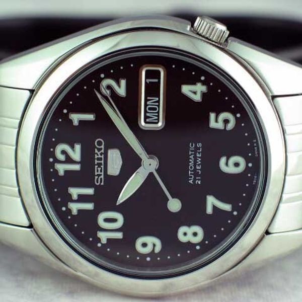 Seiko 5 Automatic SNK381 SNK381K1 Men See Through 21 Jewels Watch ...