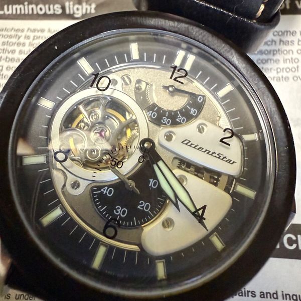Orient Star Retro Future Blue Dial Skeleton | WatchCharts Marketplace