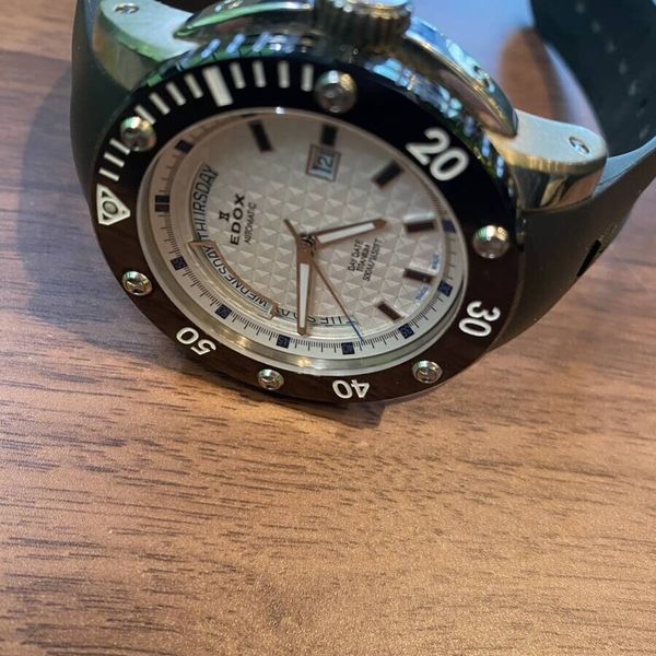 EDOX Class One 83005 Chrono Offshore Day-Date Automatic Men's Watch ...