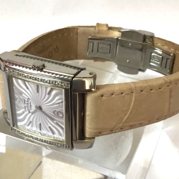 Ladies Reverso Rotary Revelation Double Faced Quartz Watch ...