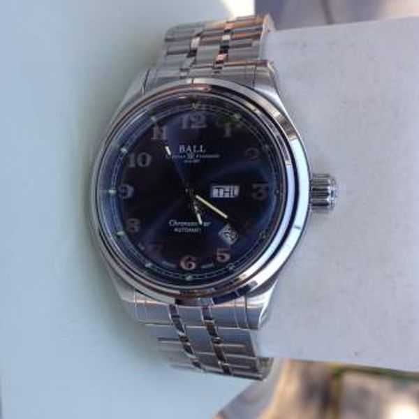 FS Ball Watch Cleveland Express COSC NM1058D-LCJ-BE Mens - Blue Dial 99 ...