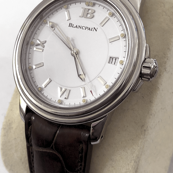 BLANCPAIN LEMAN ULTRA SLIM 2100 WHITE DIAL AUTOMATIC | WatchCharts ...
