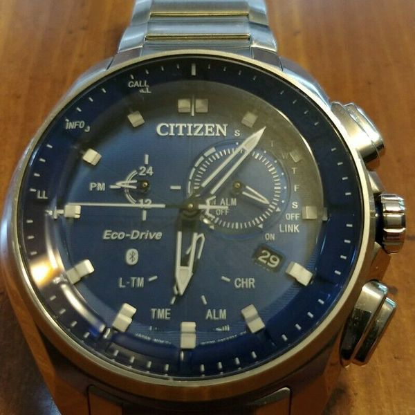 CITIZEN PROXIMITY PRYZM BLUETOOTH ECO DRIVE BLUE DIALA MENS WATCH ...
