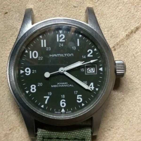 Hamilton H694190 Khaki Field Mechanical Men's Watch 38mm | WatchCharts