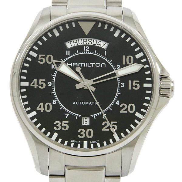 [New] Hamilton H646150 / H64615135 Khaki Aviation Pilot Day-Date Auto Automatic [New ...