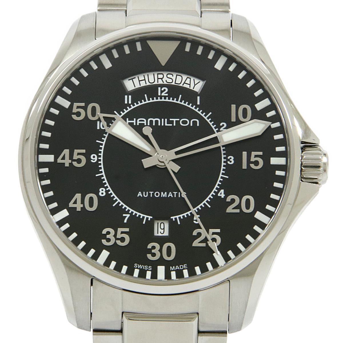 [New] Hamilton H646150 / H64615135 Khaki Aviation Pilot Day-Date Auto ...