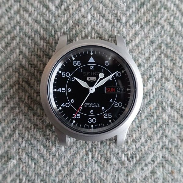 Fantastic SEIKO SNK809 5 Black Dial Military Automatic Analogue Men's ...