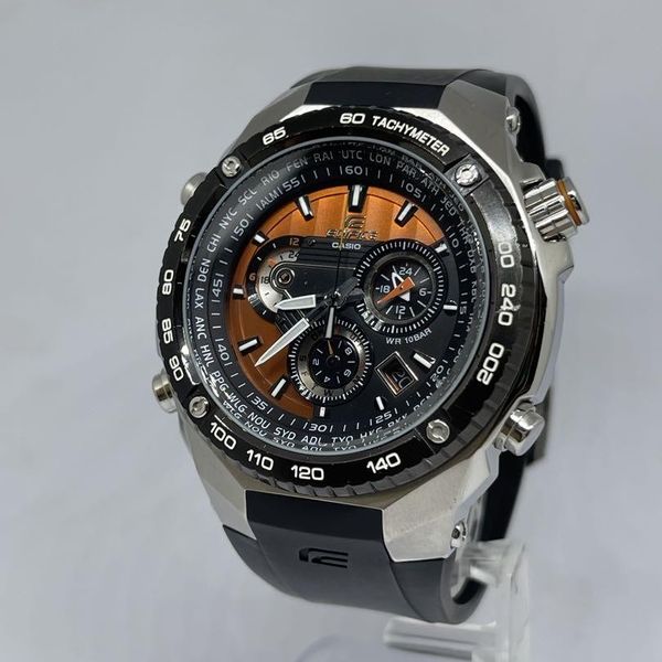 CASIO EDIFICE EFE-500 Mens Watch, Rubber Band, Black Dial, Battery 2025 ...