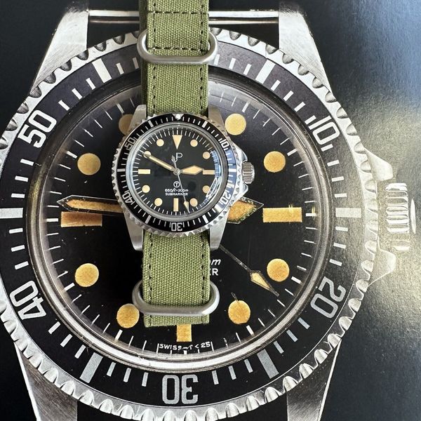 seiko nh35 JP vintage Vibes Stunning Minute marker Bezel Mil-sub watch ...