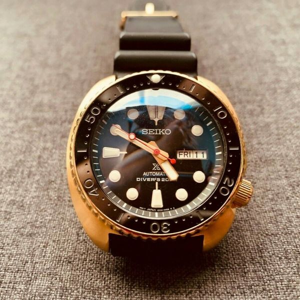 GOLD SEIKO TURTLE ** UPGRADED** - Seiko Automatic Diver's Watch SRPC44 ...