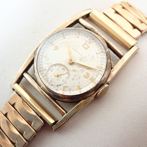 VINTAGE MENS SWISS LONGINES 10L 17j GOLD FILLED DRIVERS WRISTWATCH ...