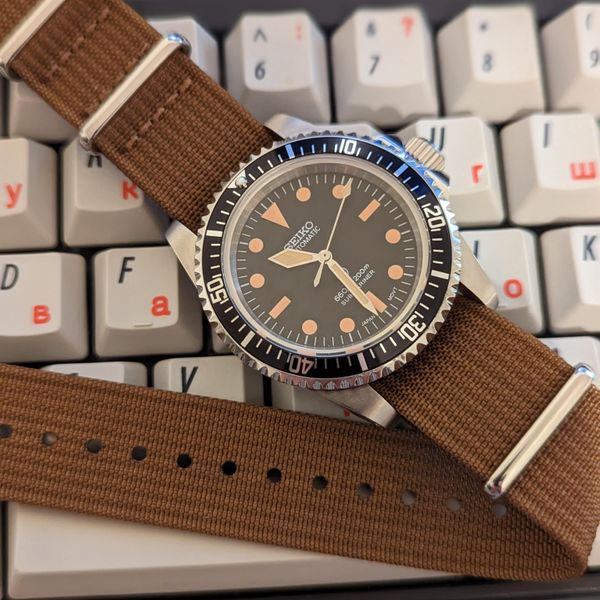 [WTS] [US] Seiko Milsub Mod (NH38) On High Quality Ribbed Nato ...