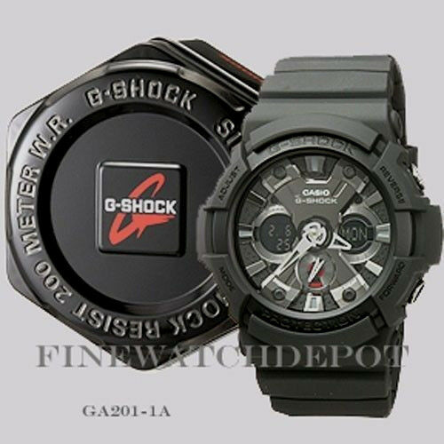Authentic Casio G-Shock Digital X-Large Classic Black Men's Watch GA201-1A | WatchCharts