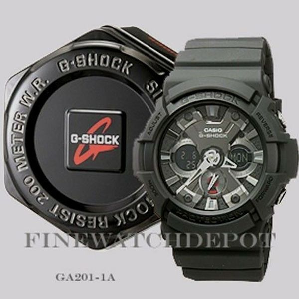 Authentic Casio G-Shock Digital X-Large Classic Black Men's Watch GA201-1A | WatchCharts