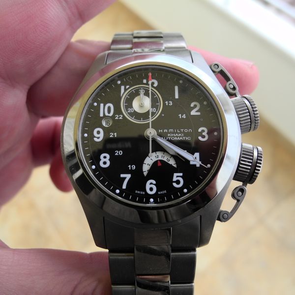 FS: HAMILTON Khaki Navy Frogman Automatic Chronograph H77716133 ...