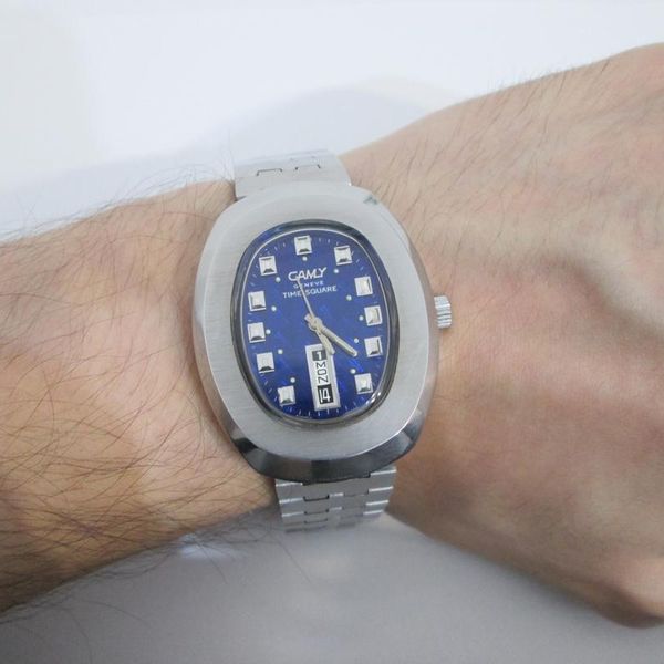 FS Near Mint Men's 70s Camy Time Square Swiss Automatic Vintage Watch ...