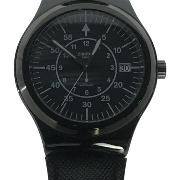 [Used] SWATCH Automatic watch / analog / leather / BLK / BLK / 18/0 12V ...
