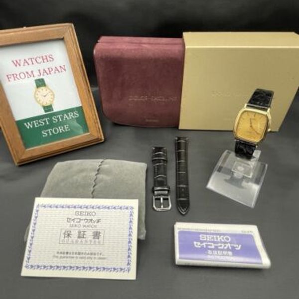[Near Mint] Vintage SEIKO DOLCE 5E61-5A10 Quartz Gold Men's Box & Paper JAPAN | WatchCharts ...