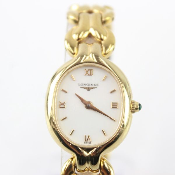 Womens Longines Gold Tone Oval Dial Watch Ref L6.121.2 Quartz Working ...