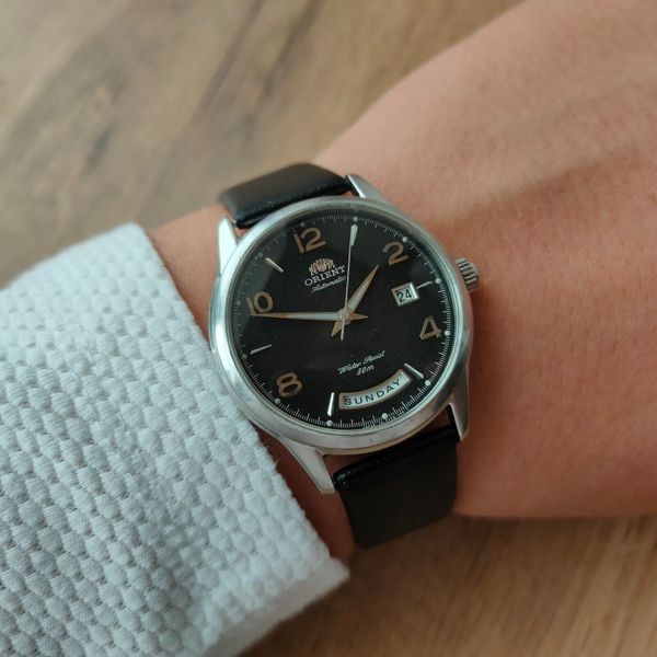 Rare Orient President Titanium watch day date orient Automatic Watch ...