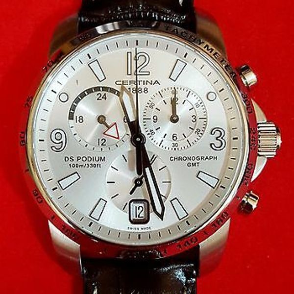 ORIGINAL CERTINA DS PODIUM GMT CHRONOGRAPH QUARTZ Ref.C001.639.16.037.00 | WatchCharts Marketplace
