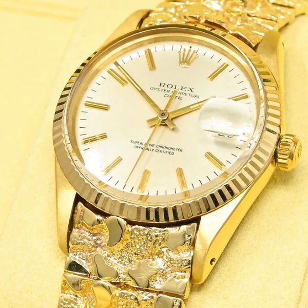 Very Rare Mint Condition Vintage Rolex 1981 Oyster Perpetual Date Gold ...