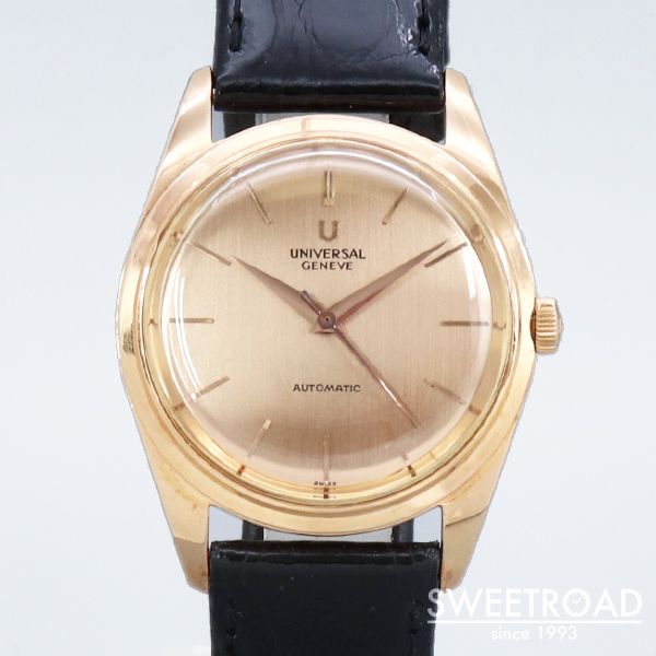 [UNIVERSAL GENEVE] Universal Geneve / 18KPG / 18K pink gold solid / Cal ...
