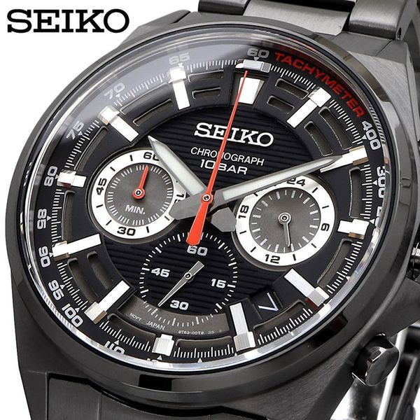 Seiko Watch Seiko Watch Popular Watch Chronograph Tachymeter 100M ...