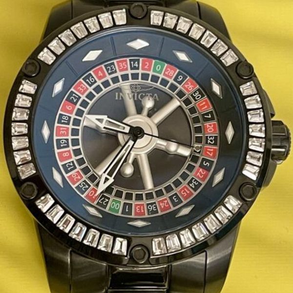 INVICTA SPECIALTY CASINO AUTOMATIC BLACK DIAL MEN'S WATCH ROULETTE ...