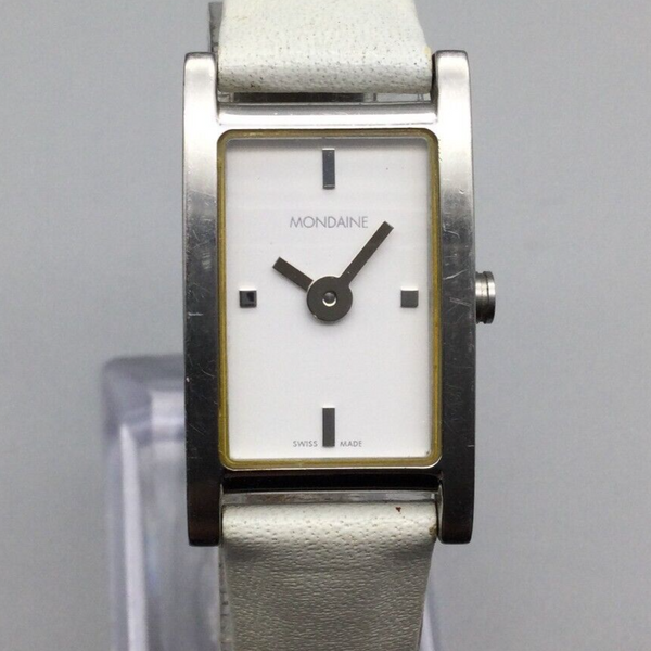 Mondaine Watch Women 19mm Tank Swiss Designer Collection Leather New ...