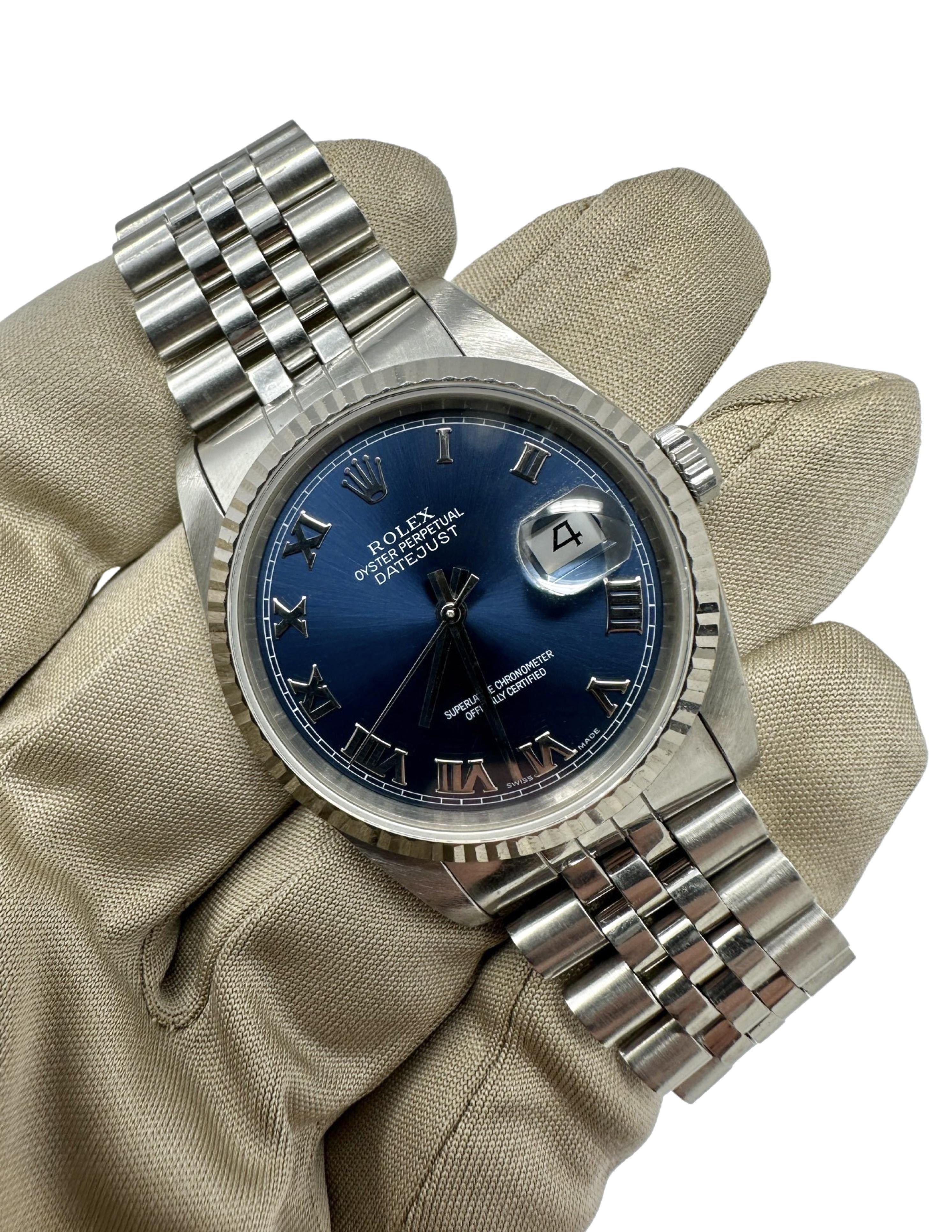 [WTS] 1989 Rolex DateJust 36mm Reference 16234 Beautiful Blue Roman ...