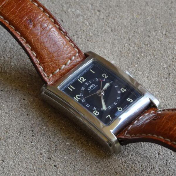 FS: Oris Tank, Pointer Date, Model # B7460, Black Dial with two straps ...