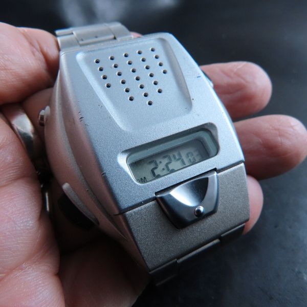 A860 Japan Seiko Talking Japanese Sound LCD Quartz Men Watch ...