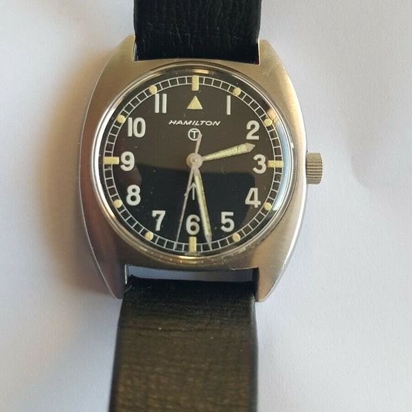 Hamilton 6BB British Military Pilot Watch 1970's BOXED | WatchCharts ...