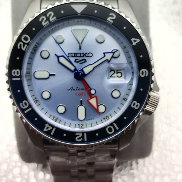 Seiko 5 Sports GMT Ice Blue Limited Edition - SSK029K1 Automatic Watch ...