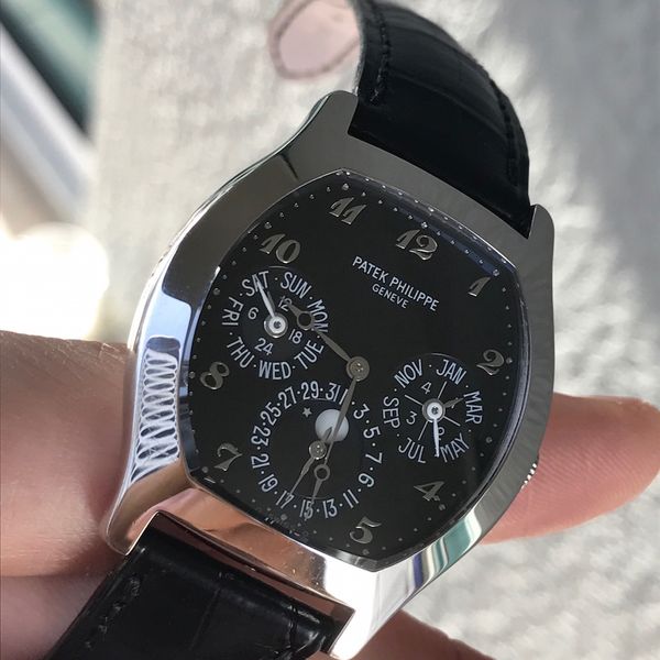 Fs: Very rare patek philippe perpetual calendar moonphase 5041g~black ...
